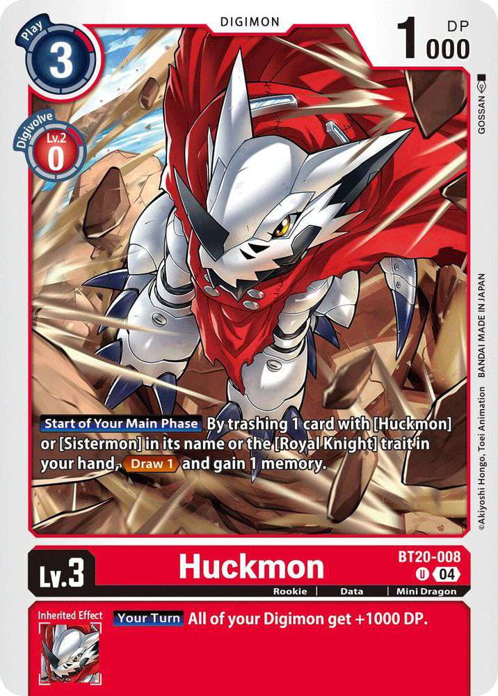 Digimon Release Special Booster 2.5 Uncommon Huckmon BT20-008 - Walmart.com