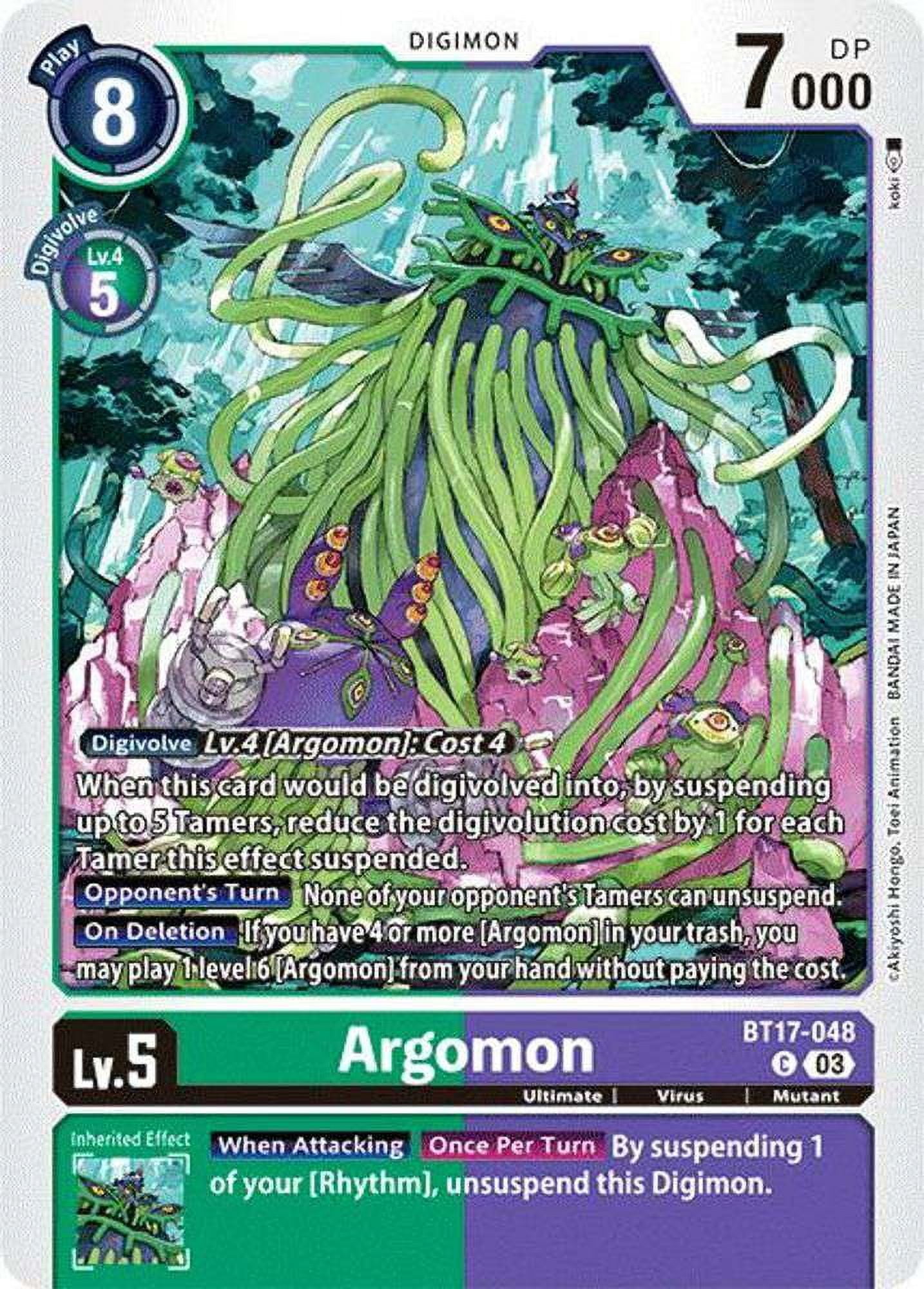 Digimon Secret Cris Argomon BT17-048 - Walmart.com