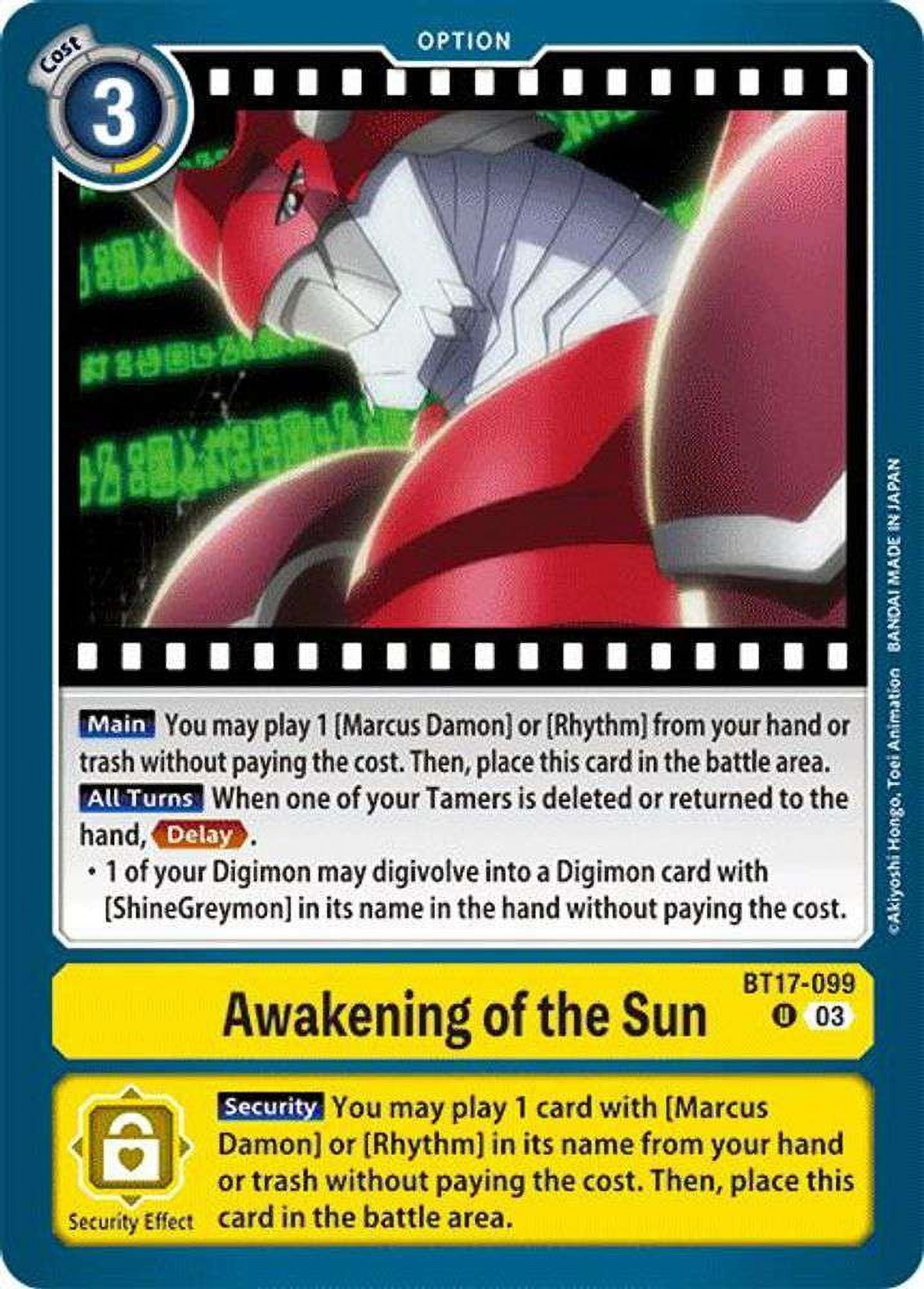 Digimon Secret Cris Awakening of the Sun BT17-099 - Walmart.com