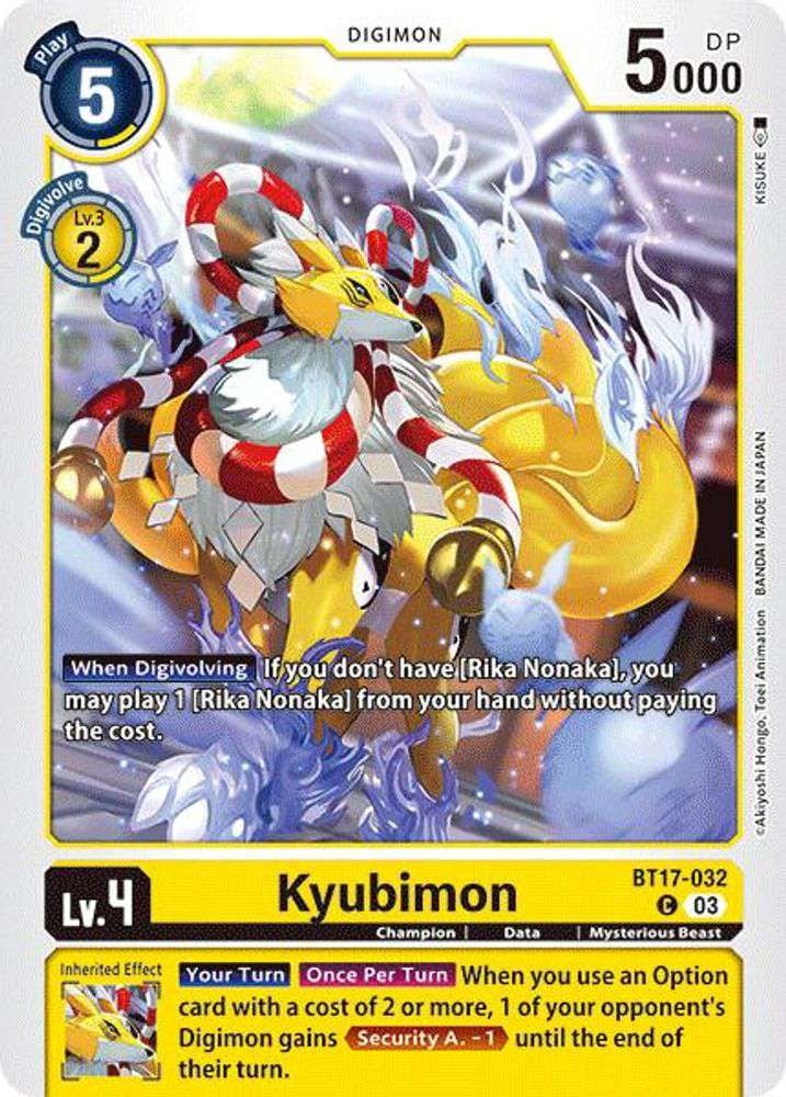 Digimon Secret Cris Kyubimon BT17-032 - Walmart.com
