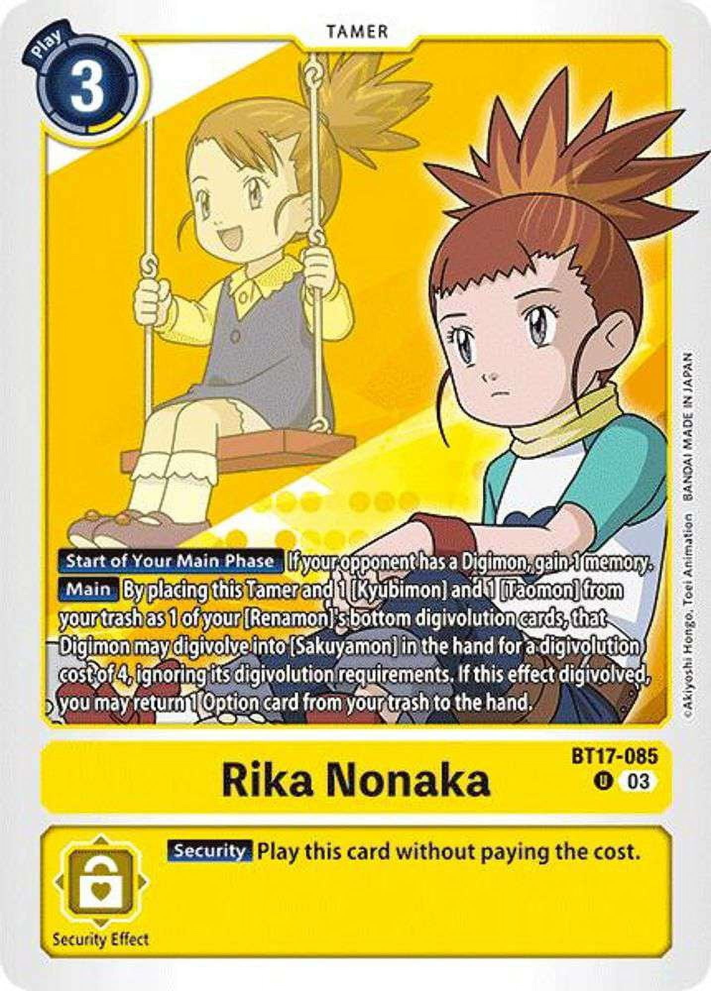 Digimon Secret Cris Rika Nonaka BT17-085 - Walmart.com