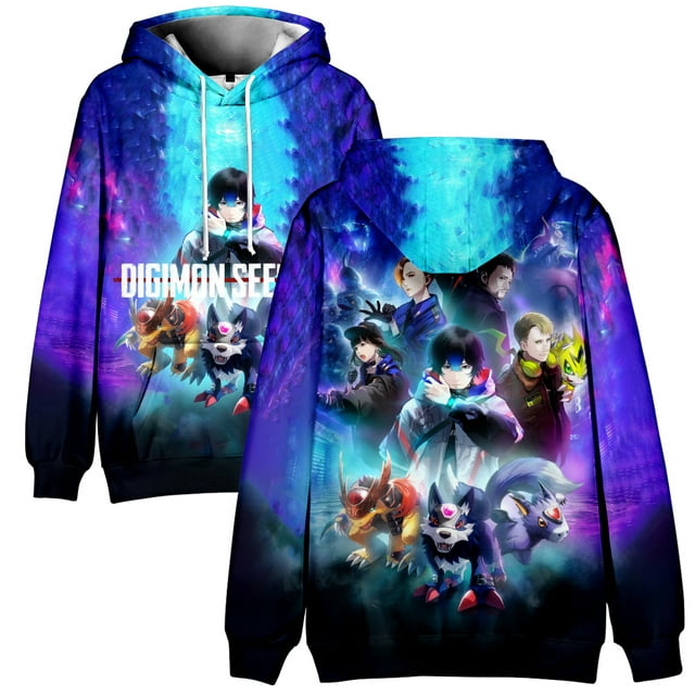 Digimon Seekers Hoodies Anime Manga Kids Sweatshirts Harajuku Trucksuit ...