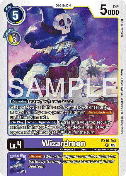 Digimon Sinister Order Common Wizardmon EX10-041 - Walmart.com