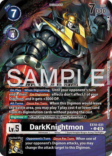 Digimon Sinister Order Uncommon DarkKnightmon EX10-031 [Alternate Art ...
