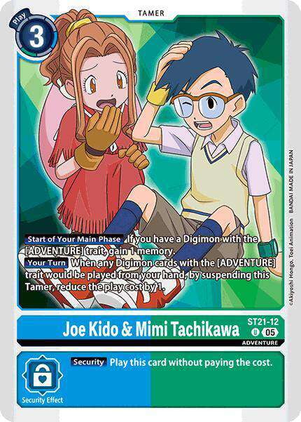 Digimon St-21 Hero of Hope Uncommon Joe Kido & Mimi Tachikawa ST21-12 ...