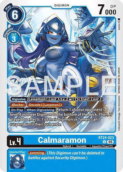 Digimon Time Stranger Uncommon Calmaramon BT24-023 - Walmart.com