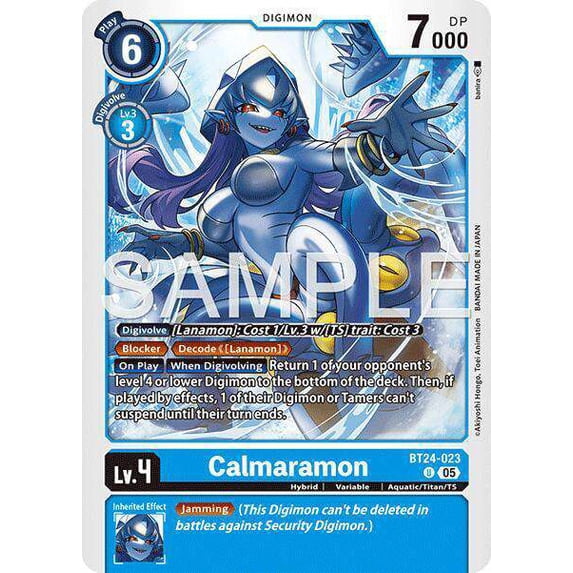 Digimon Time Stranger Uncommon Calmaramon BT24-023 - Walmart.com