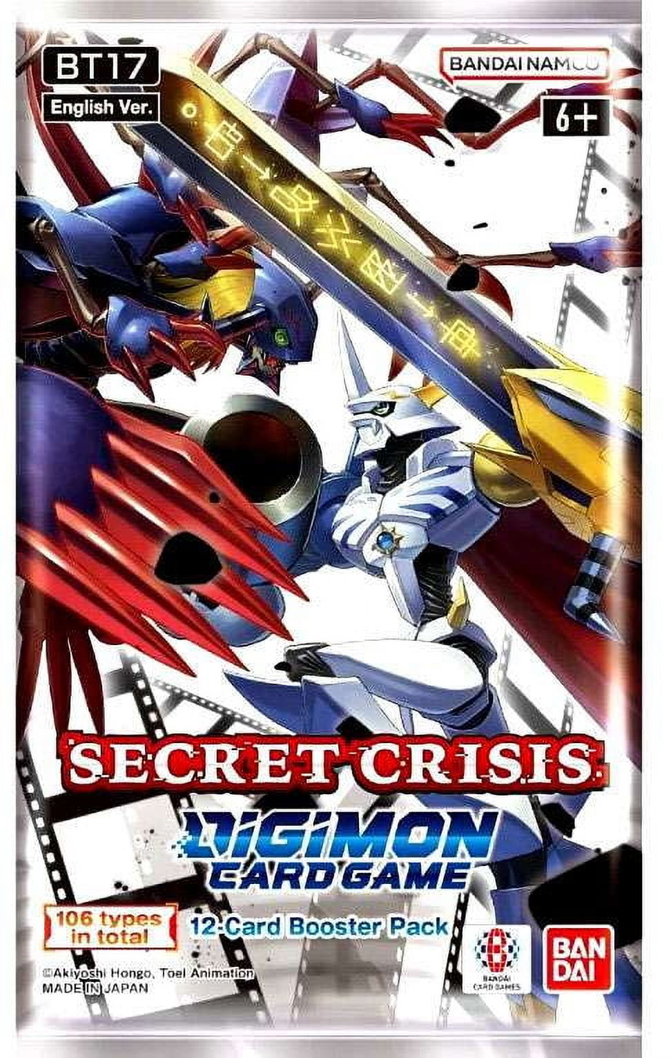 Digimon Trading Card Game Secret Cris Booster Pack (12 Cards) - Walmart.com