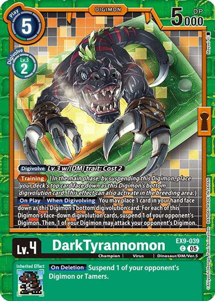 Digimon Versus Monsters Common DarkTyrannomon EX9-039 - Walmart.com