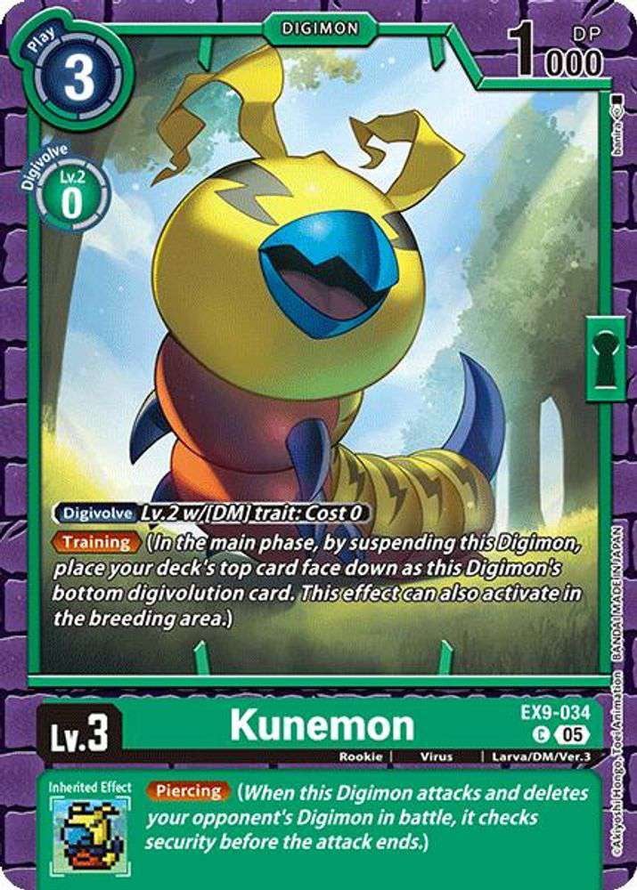 Digimon Versus Monsters Common Kunemon EX9-034 - Walmart.com