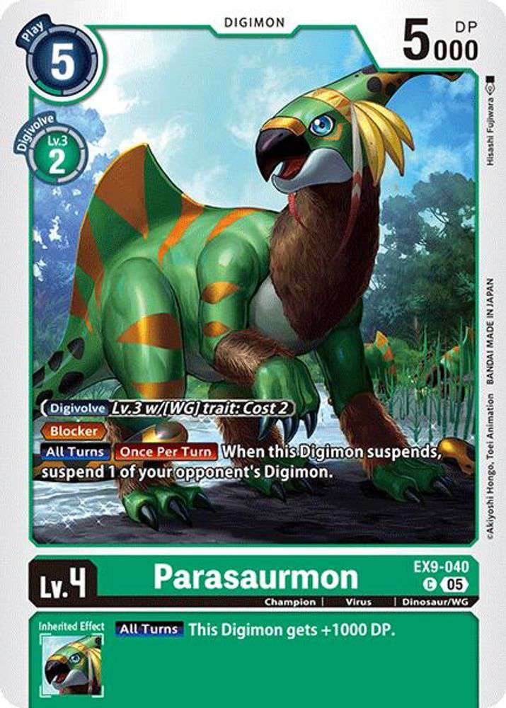 Digimon Versus Monsters Common Parasaurmon EX9-040 - Walmart.com