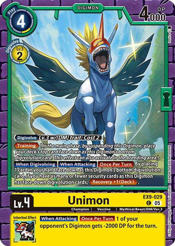 Digimon Versus Monsters Common Unimon EX9-029 - Walmart.com