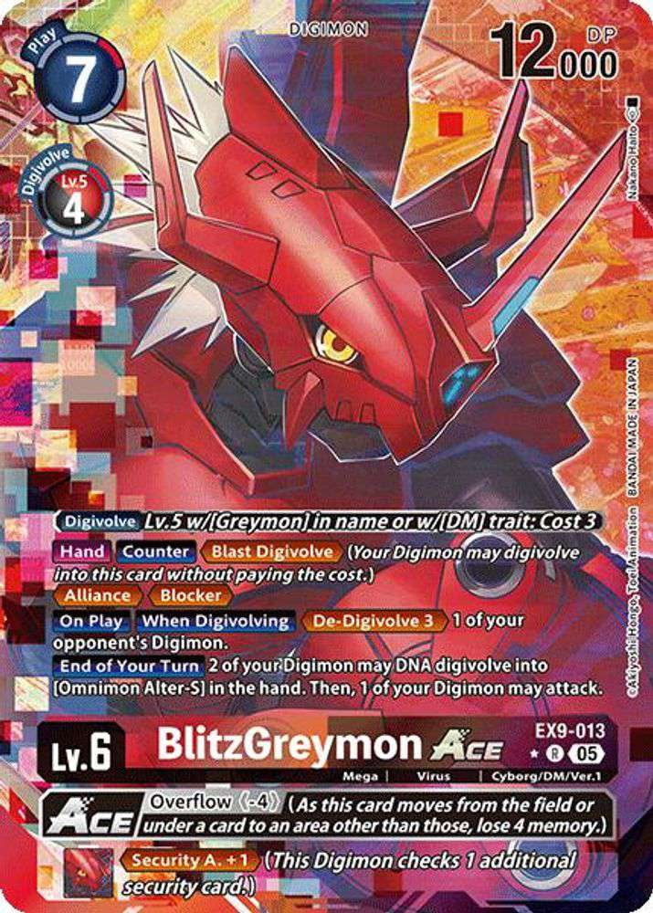 Digimon Versus Monsters Rare BlitzGreymon ACE EX9-013 (Alternate Art) - Walmart.com
