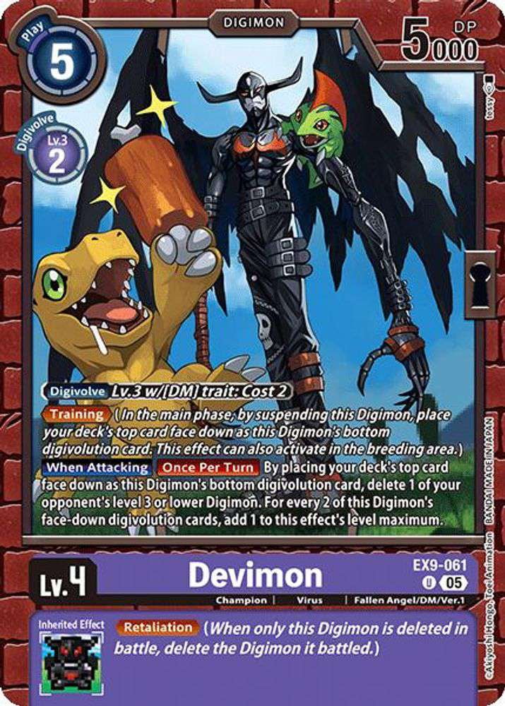 Digimon Versus Monsters Uncommon Devimon EX9-061 - Walmart.com