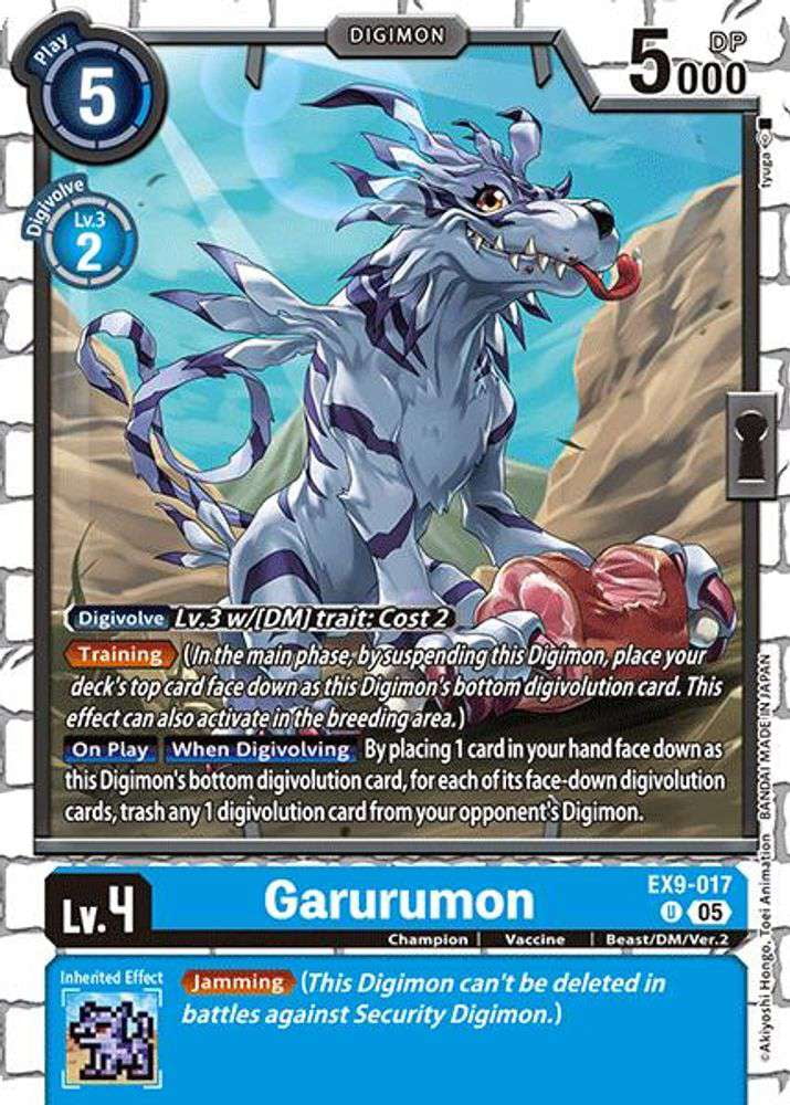 Digimon Versus Monsters Uncommon Garurumon EX9-017 - Walmart.com