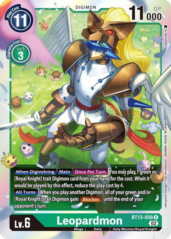 Digimon Versus Royal Knights Rare Leopardmon BT13-056 - Walmart.com