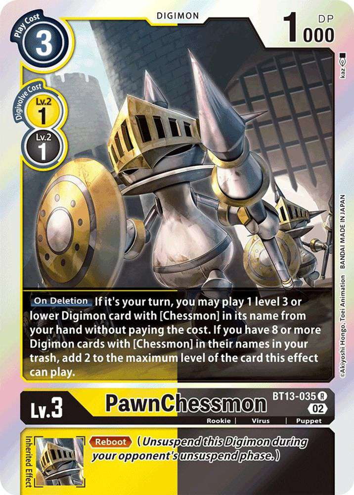 Digimon Versus Royal Knights Rare PawnChessmon BT13-035 - Walmart.com