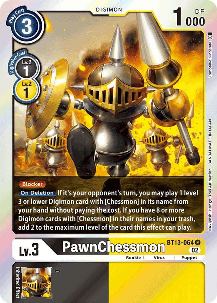 Digimon Versus Royal Knights Rare PawnChessmon BT13-064 - Walmart.com