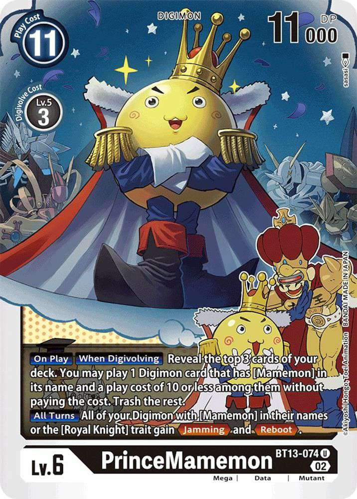 Digimon Versus Royal Knights Uncommon PrinceMamemon BT13-074 - Walmart.com