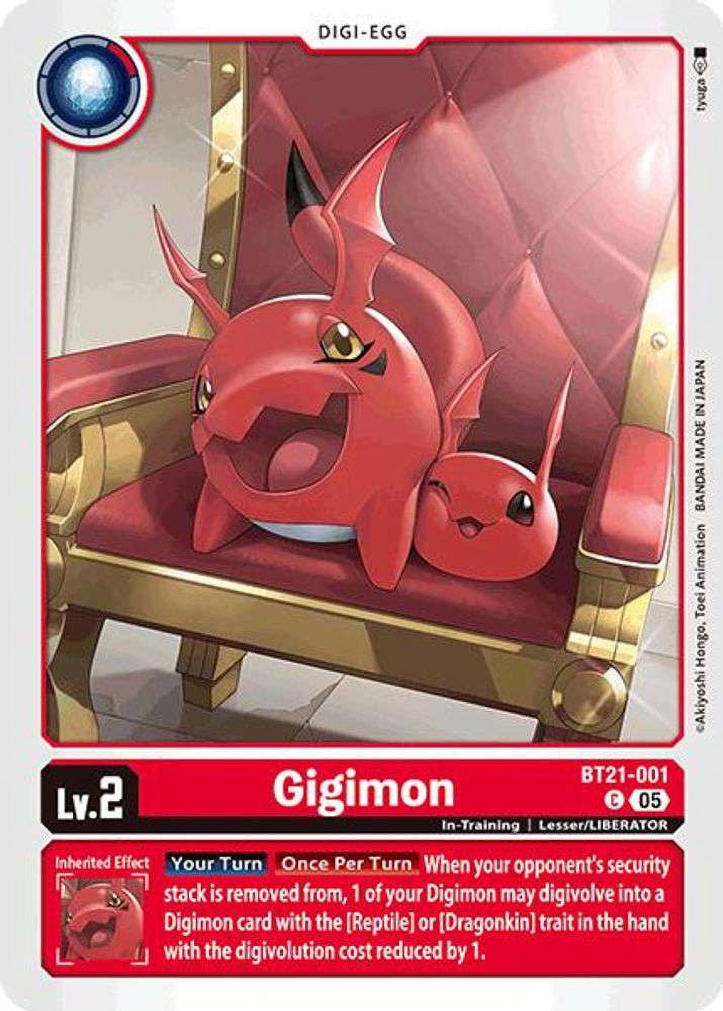 Digimon World Convergence Common Gigimon BT21-001 - Walmart.com