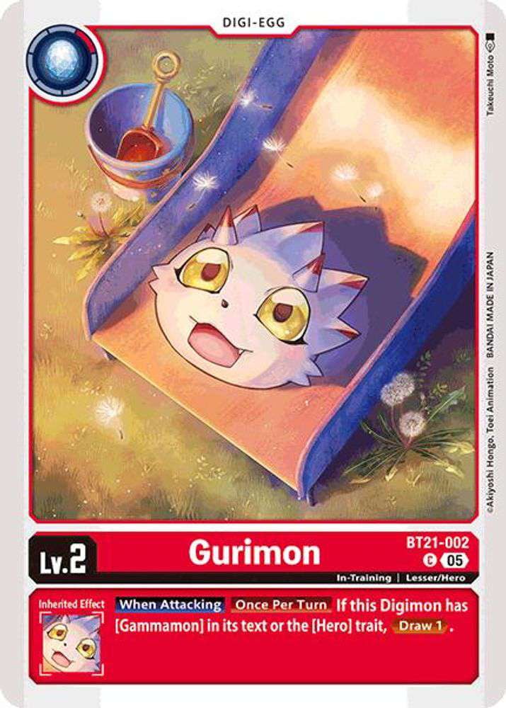 Digimon World Convergence Common Gurimon BT21-002 - Walmart.com