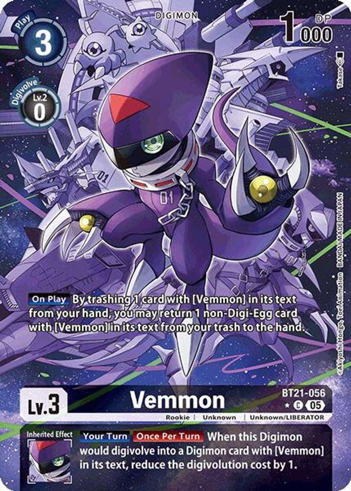 Digimon World Convergence Common Vemmon BT21-056 (Alternate Art ...
