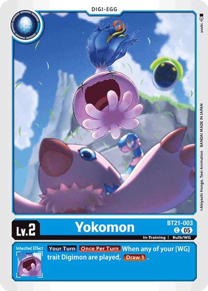 Digimon World Convergence Common Yokomon BT21-003 - Walmart.com