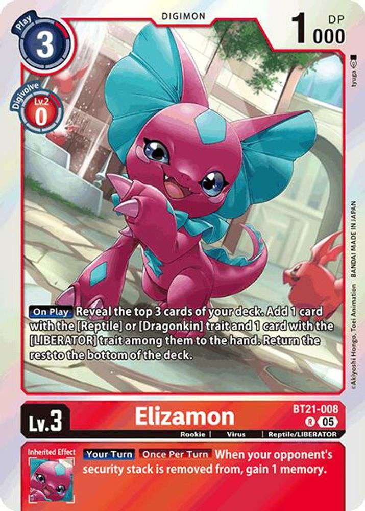 Digimon World Convergence Rare Elizamon BT21-008 - Walmart.com