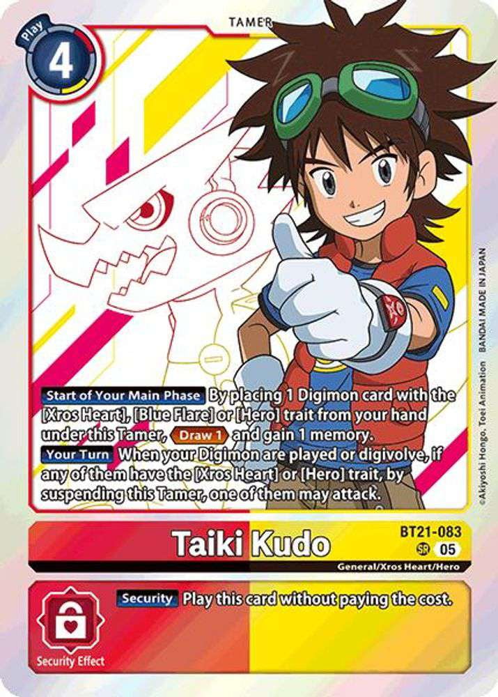 Digimon World Convergence Super Rare Taiki Kudo BT21-083 - Walmart.com