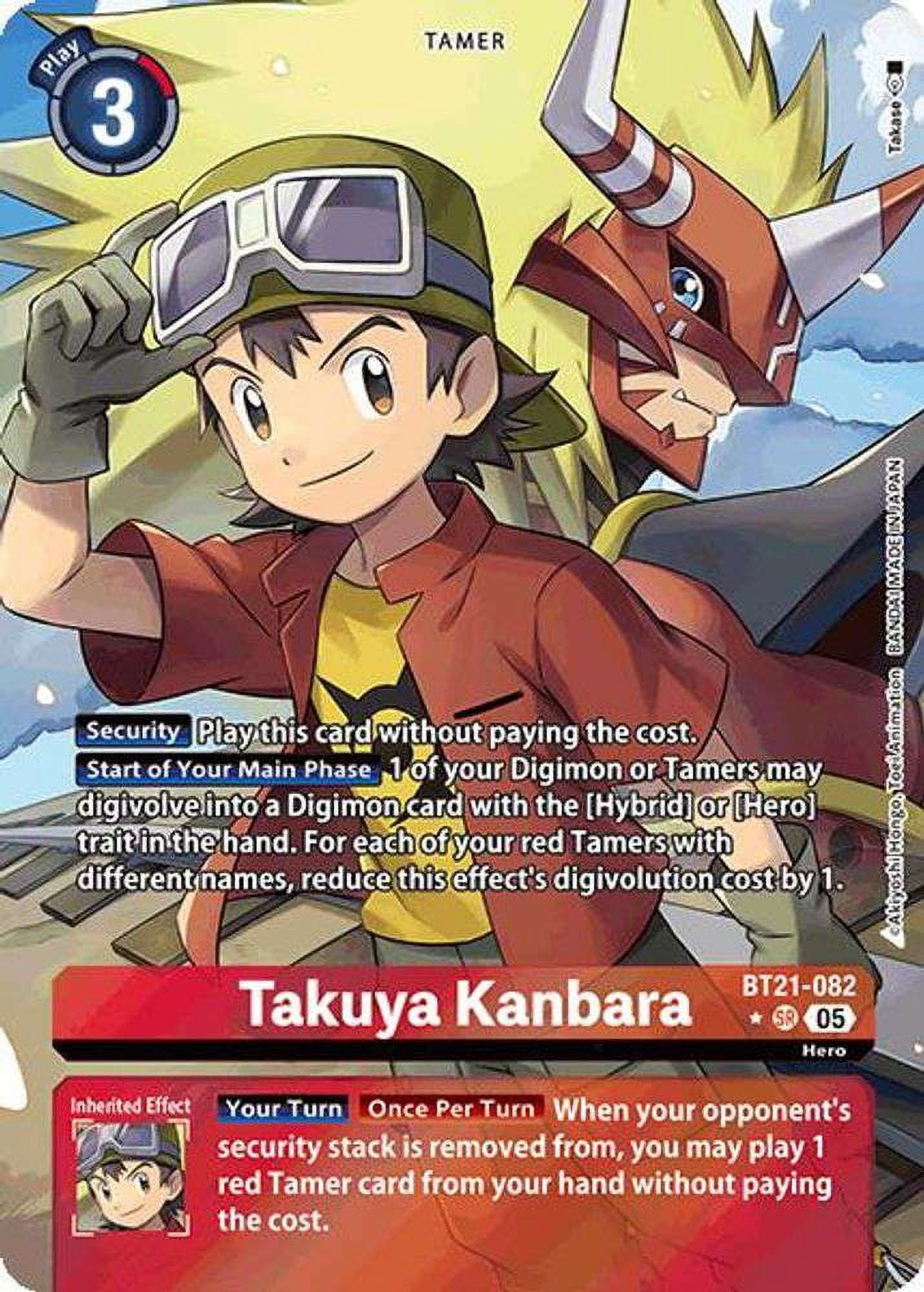 Digimon World Convergence Super Rare Takuya Kanbara BT21-082 (Alternate ...