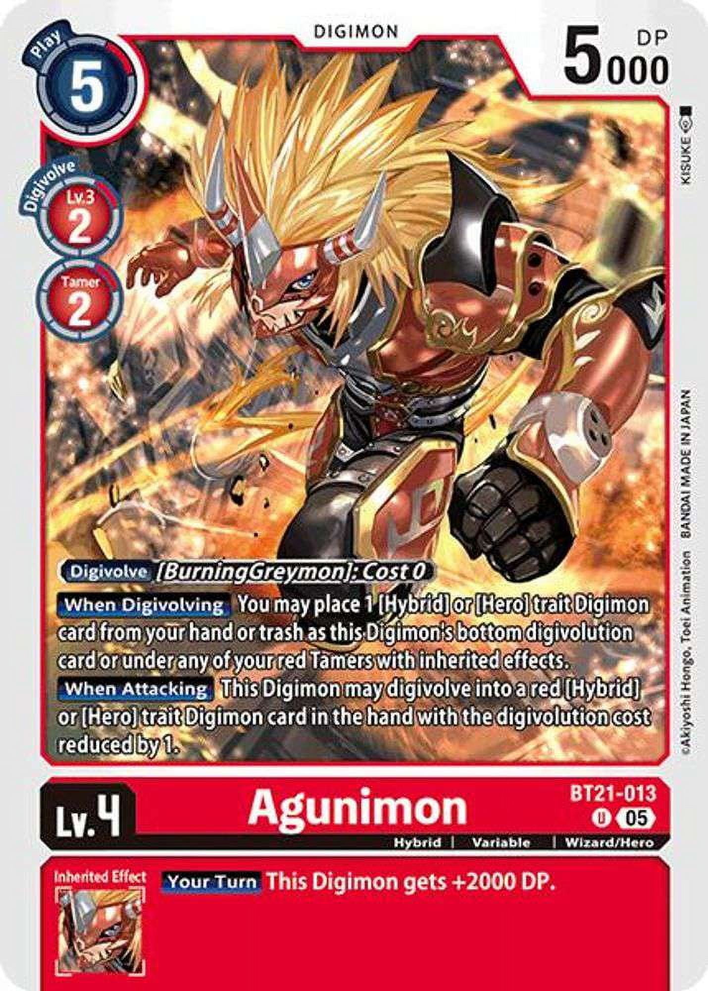 Digimon World Convergence Uncommon Agunimon BT21-013 - Walmart.com