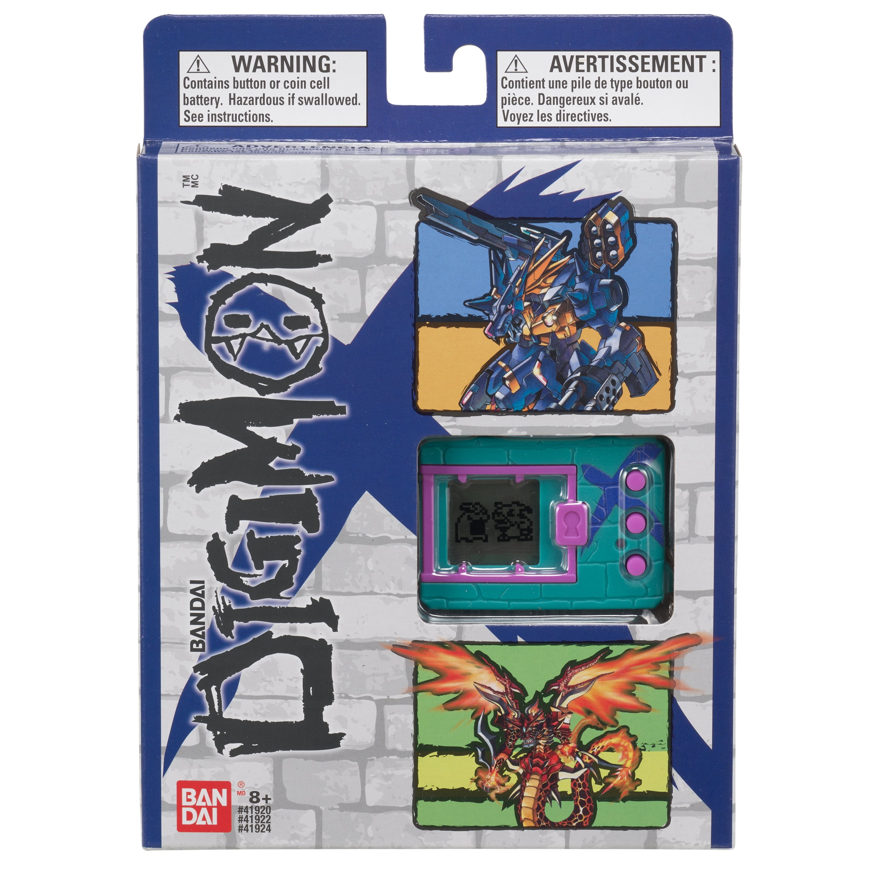 Bandai Digimon X Electronic Monster Toy - Green & Blue, Virtual Reality ...