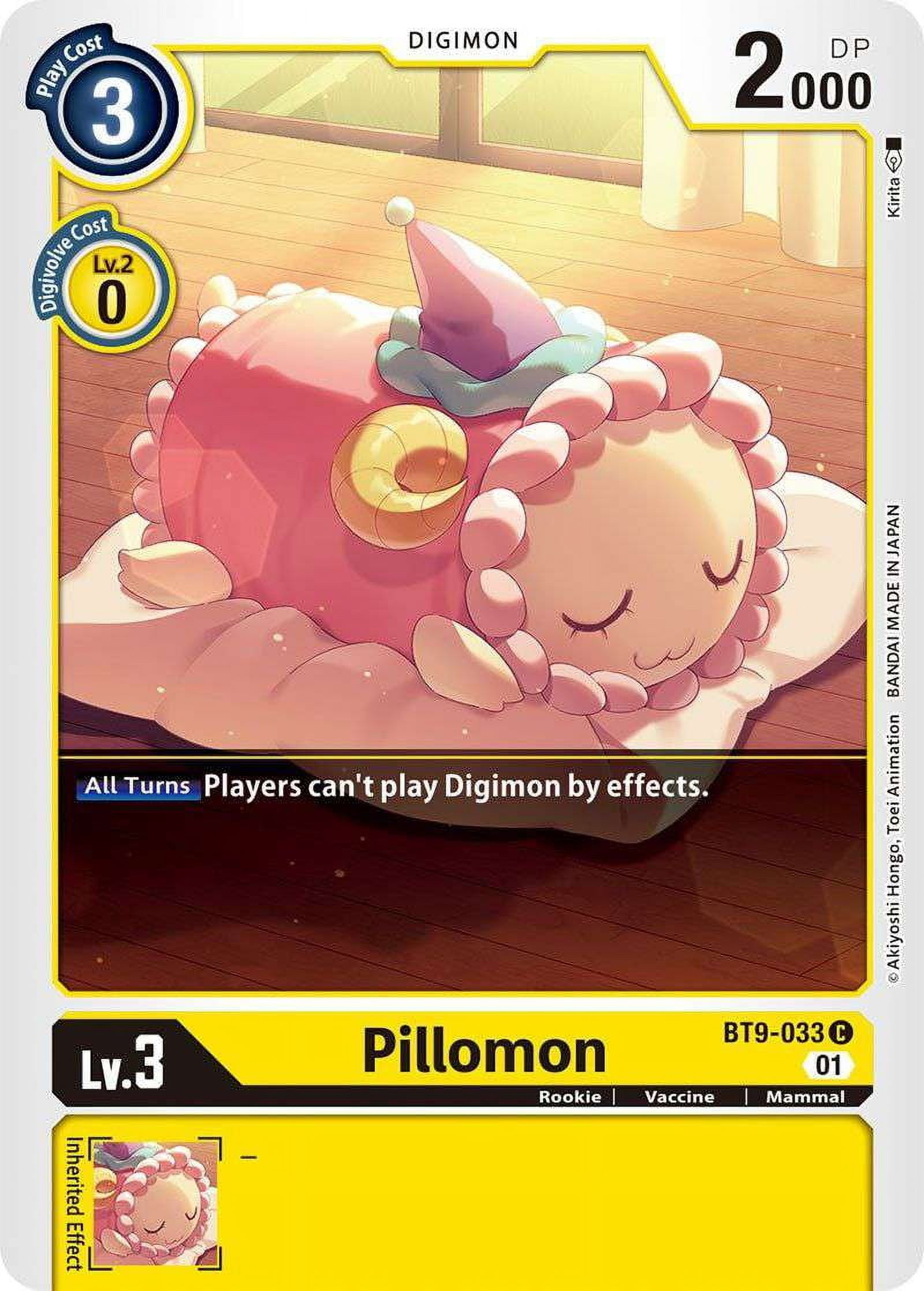 Digimon X-Record Common Pillomon BT9-033 - Walmart.com