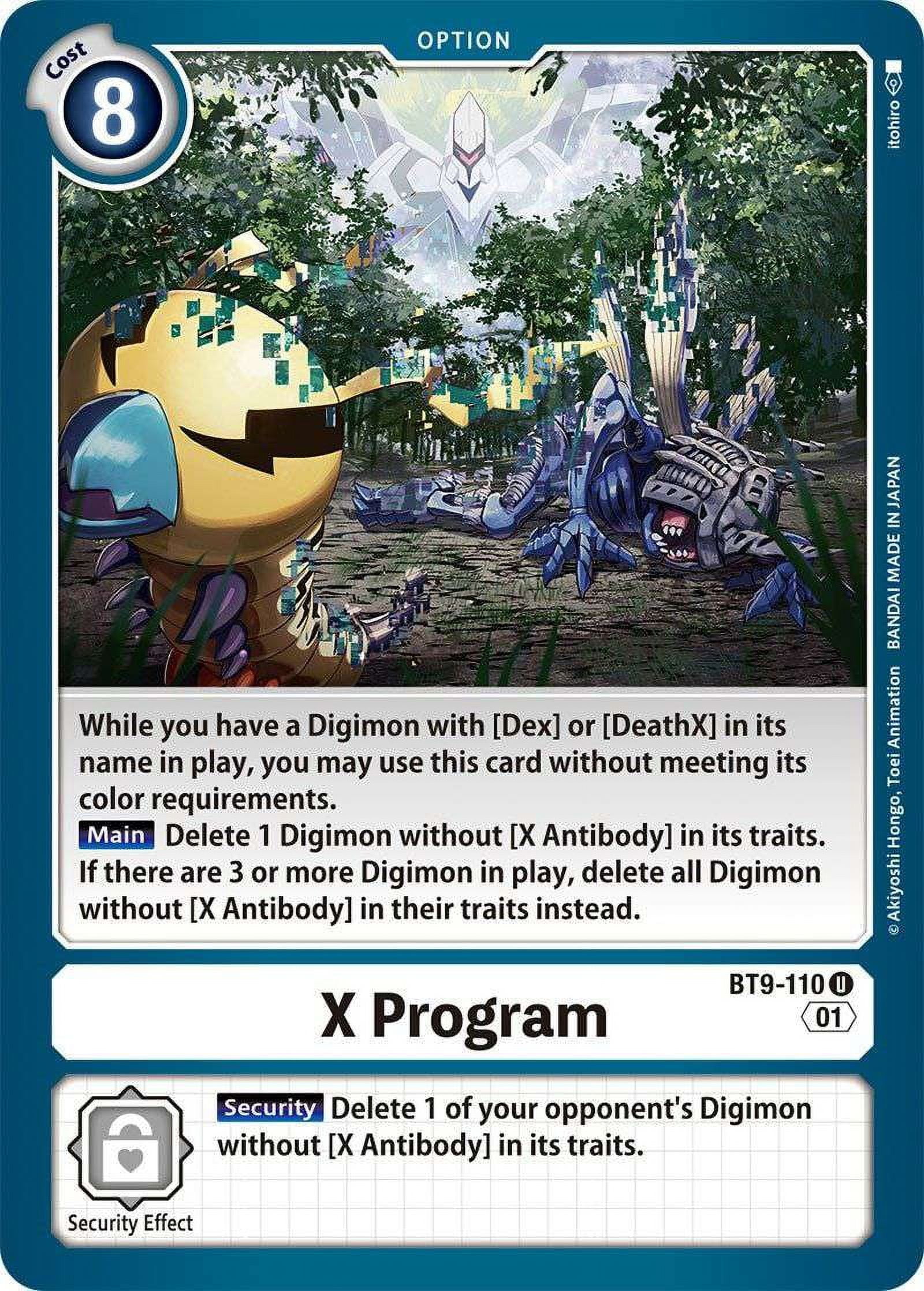 Digimon X-Record Uncommon X Program BT9-110 - Walmart.com