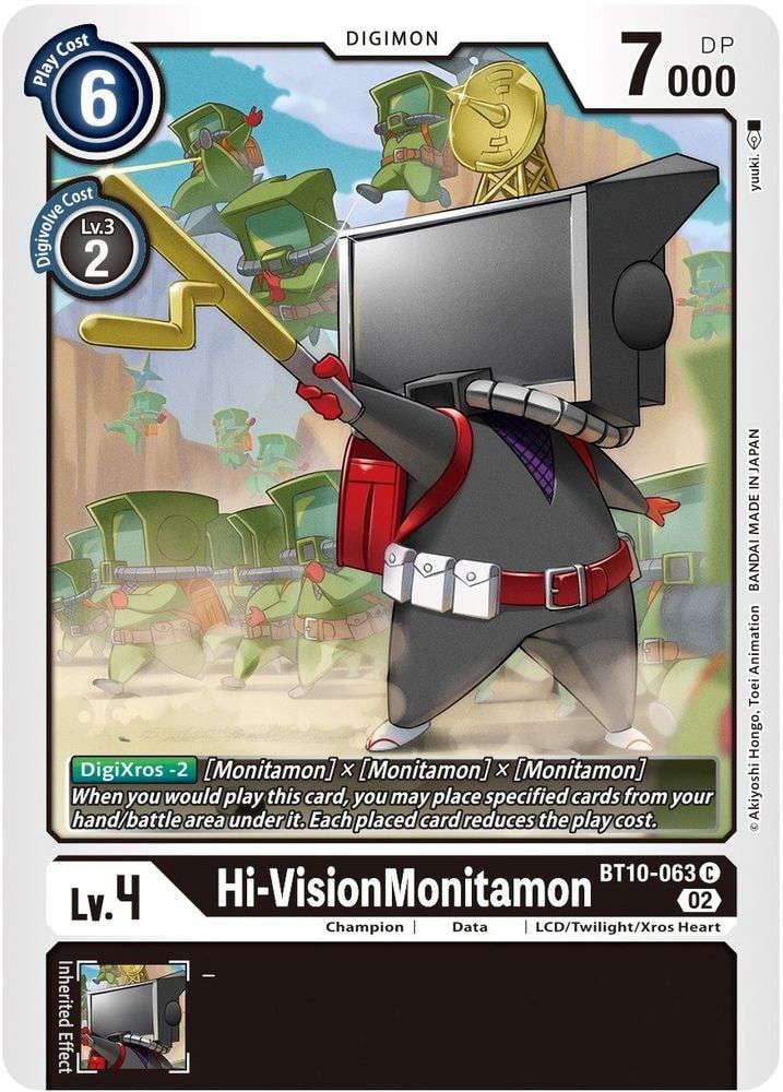 Digimon Xros Encounter Common Hi-VisionMonitamon BT10-063 - Walmart.com
