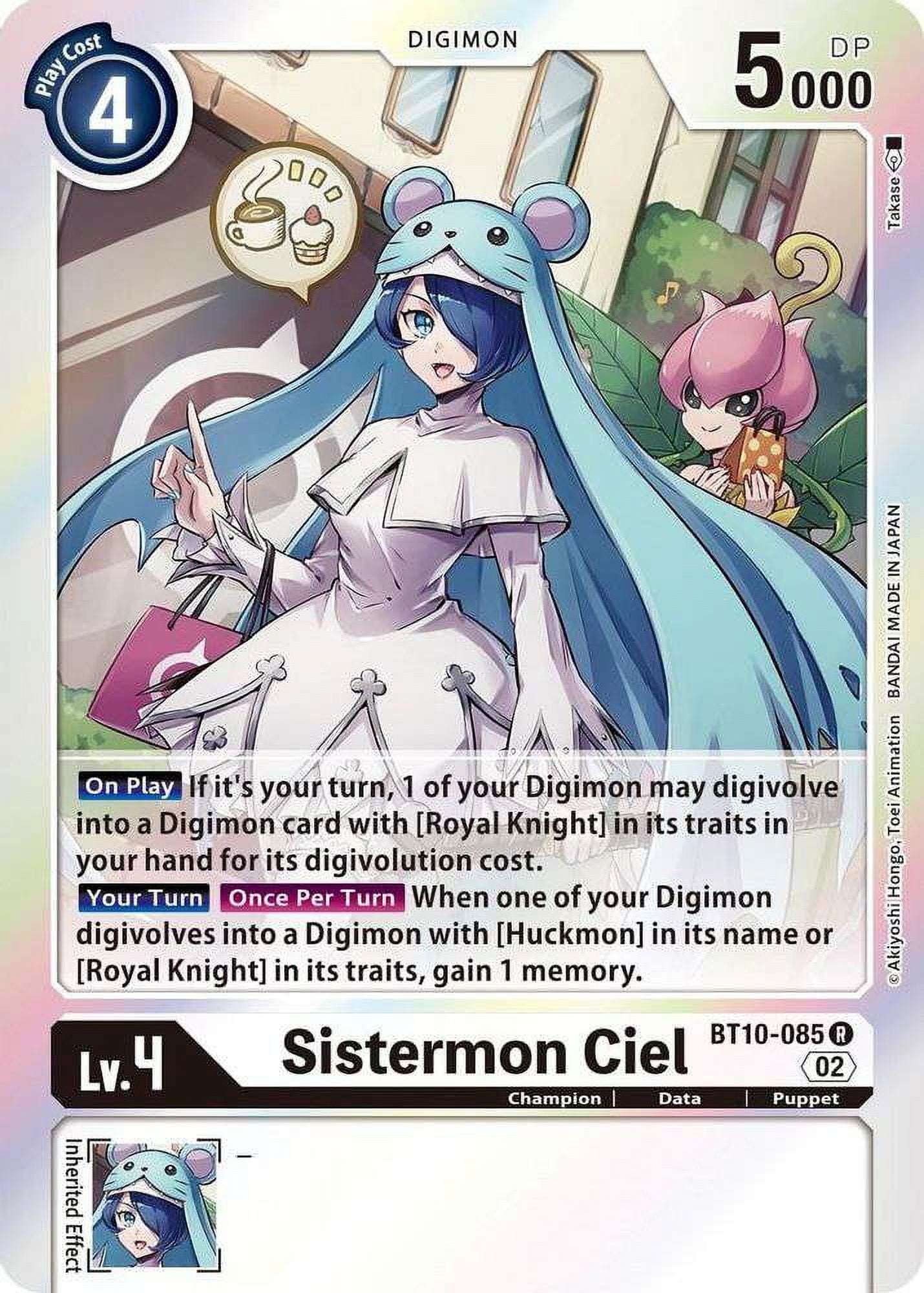 Digimon Xros Encounter Rare Sistermon Ciel BT10-085 - Walmart.com