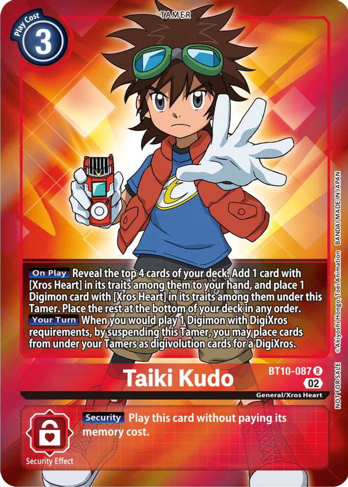 Digimon Xros Encounter Rare Taiki Kudo BT10-087 (Box Topper) - Walmart.com