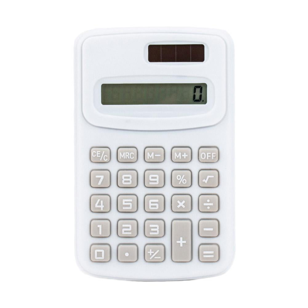 Digit Calculator Solid Color Mini Portable Student Gift Office School - Walmart.com