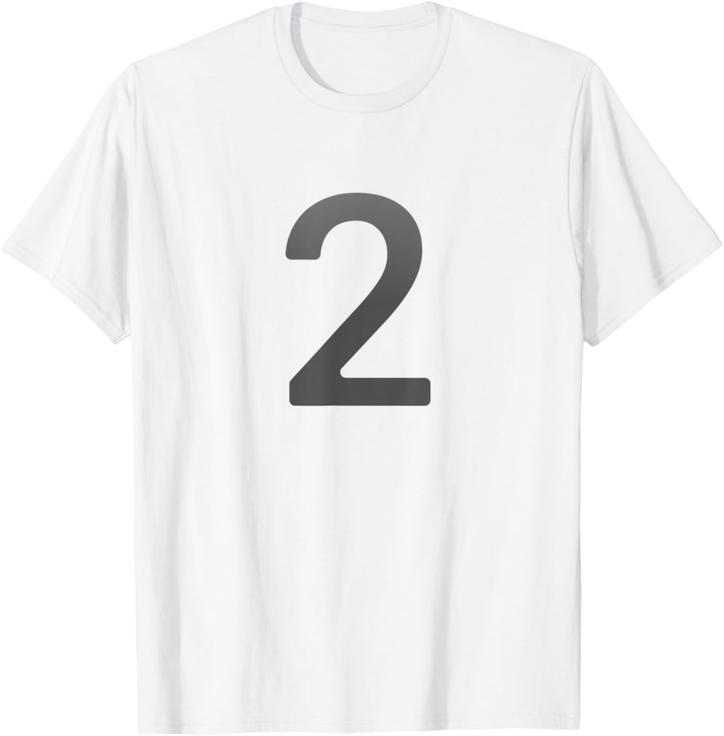 Digit Two Costume T-Shirt men and women can wear, black, white, gifts ...