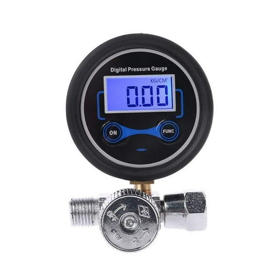 Digital 1/4" 200PSI Air Pressure Regulator Gau Control Valve For Spray ...