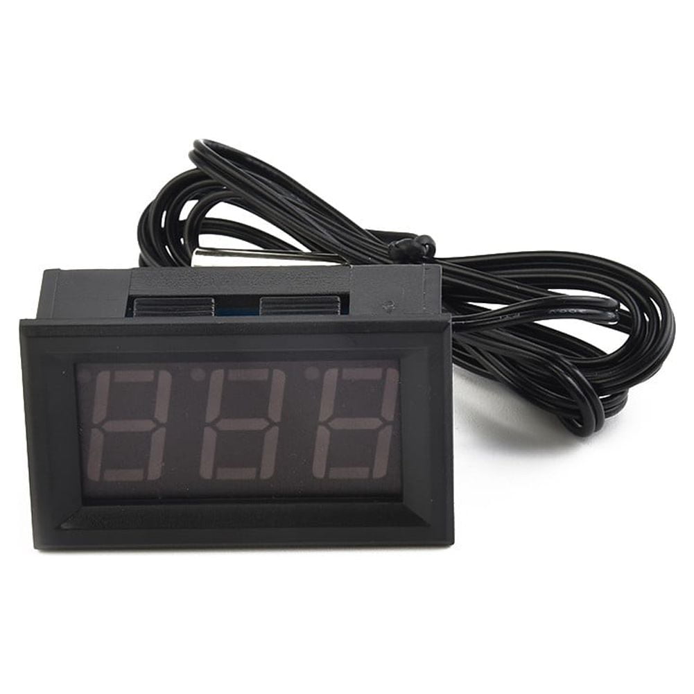Digital 12V LED Temperature Monitoring Thermometer with Probe for Car ...