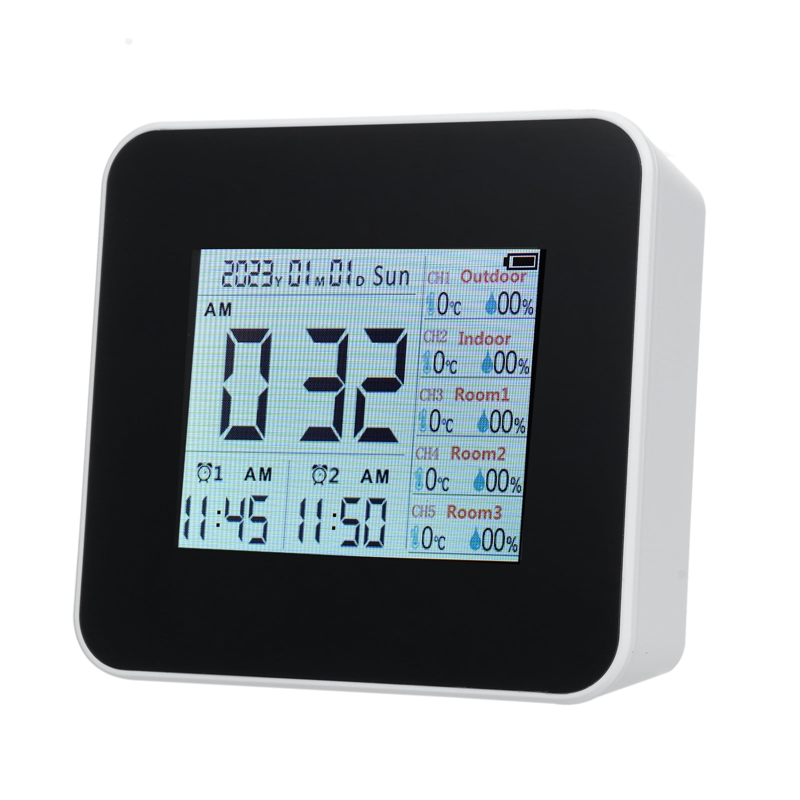 Digital 13-in-1 Digital Hygrometer Indoor Outdoor Thermometer With 3 Remote Sensors ...