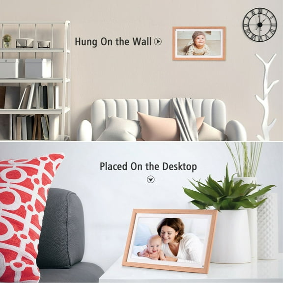 64GB Frameo Digital Picture Frame, TEMASH 15.6 Inch Large Digital Photo ...