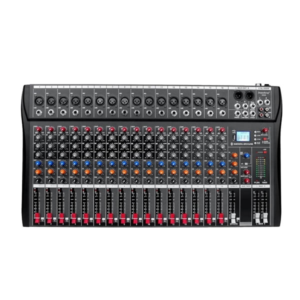Digital 16-Channel Mixer Sound Board Console Wireless Live Studio Audio ...