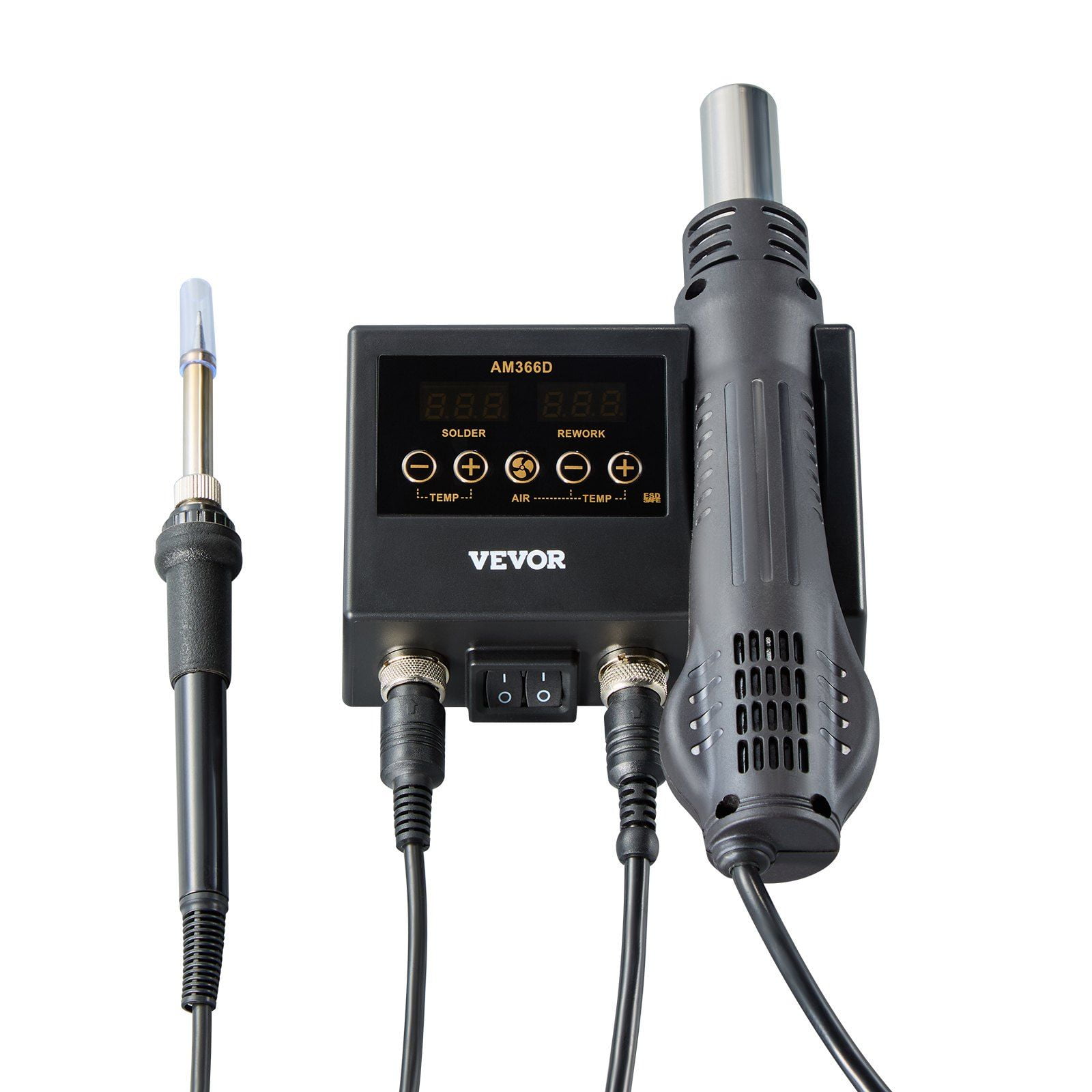 Digital 2-in-1 Hot Air Rework & Soldering Station 750W, Adjustable ...