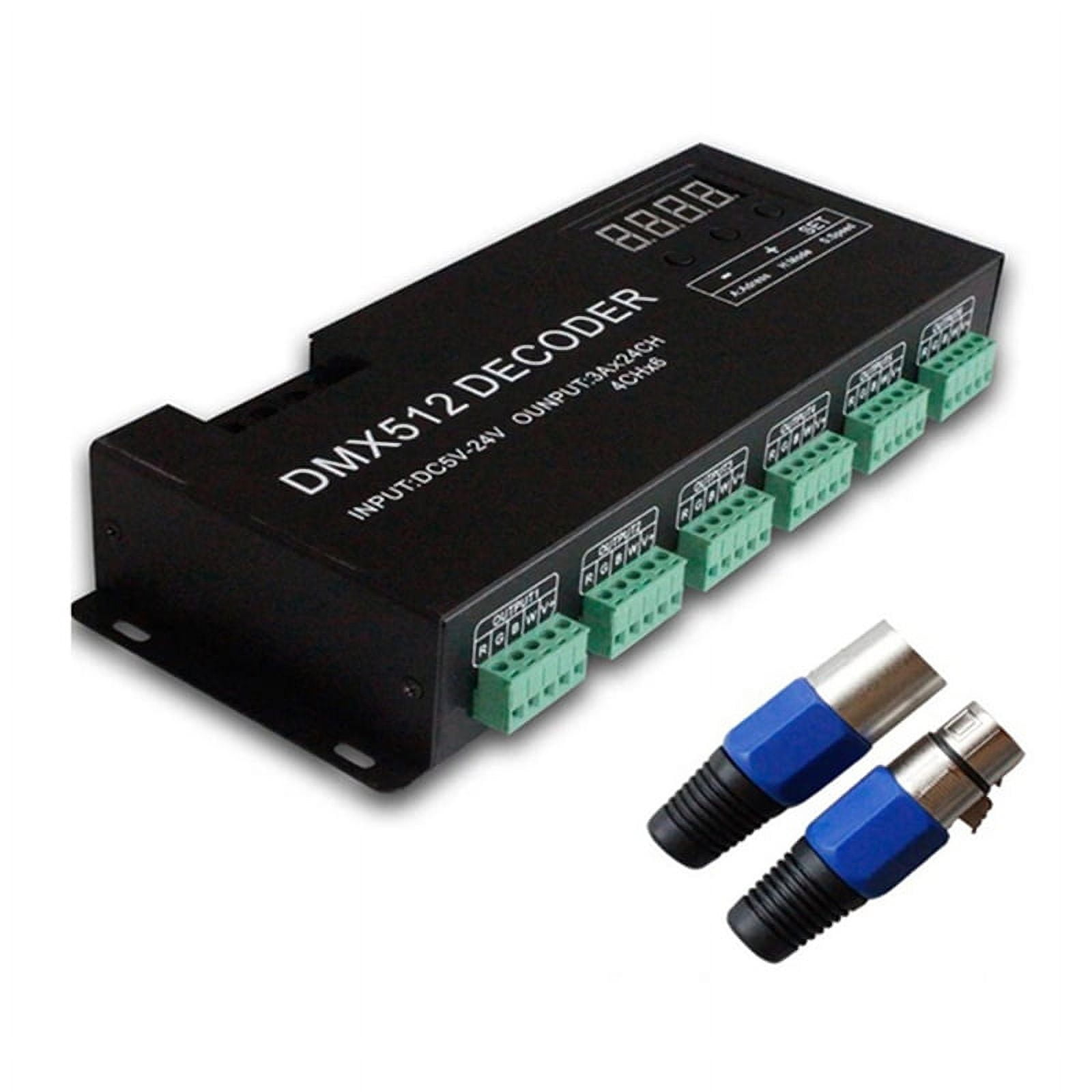 Digital 24CH RGB RGBW DMX512 Decoder, RGBW 512 Decoder 512 Controller ...