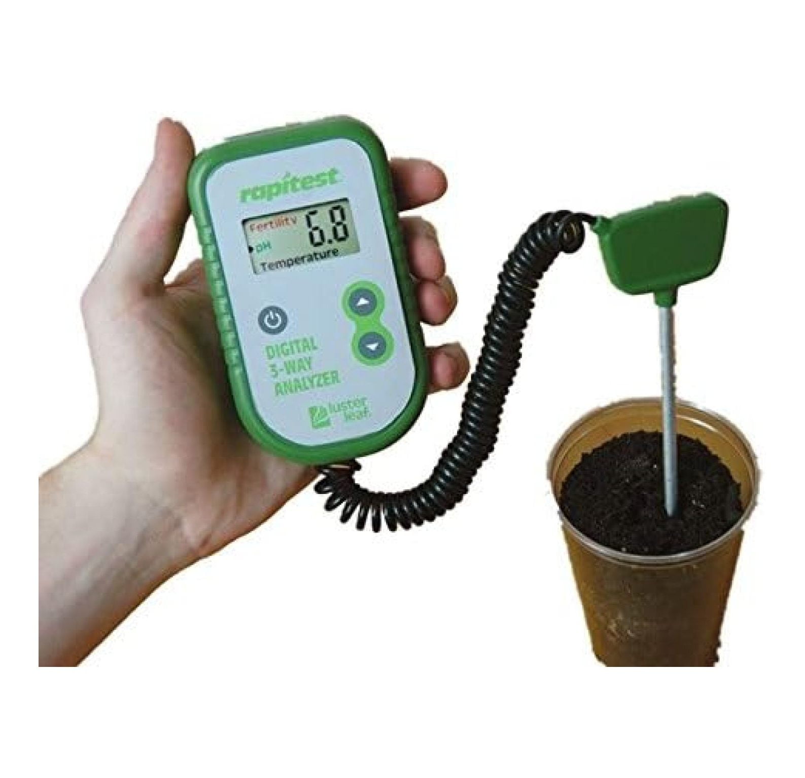 Digital 3 in 1 Soil Tester Analyzer Ph, Fertility, Thermometer Soil ...