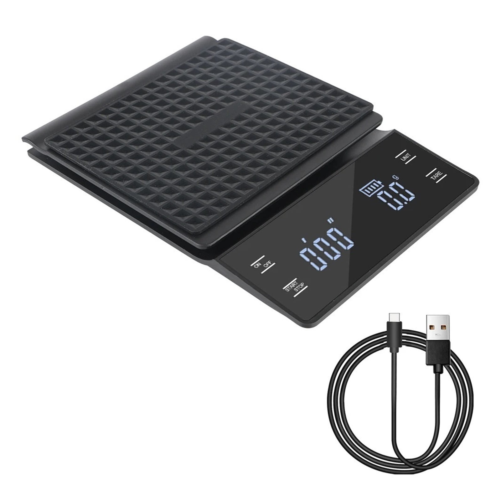 Digital 3KG/0.1g LED Display Precision Auto Timer Coffee Kitchen Weight ...