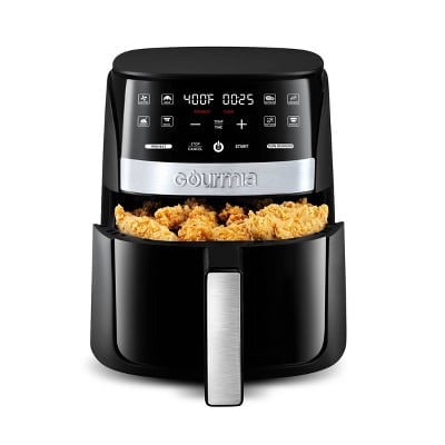 Digital 3qt Air Fryer with Guided Cooking Prompts Black/Stainless Steel ...