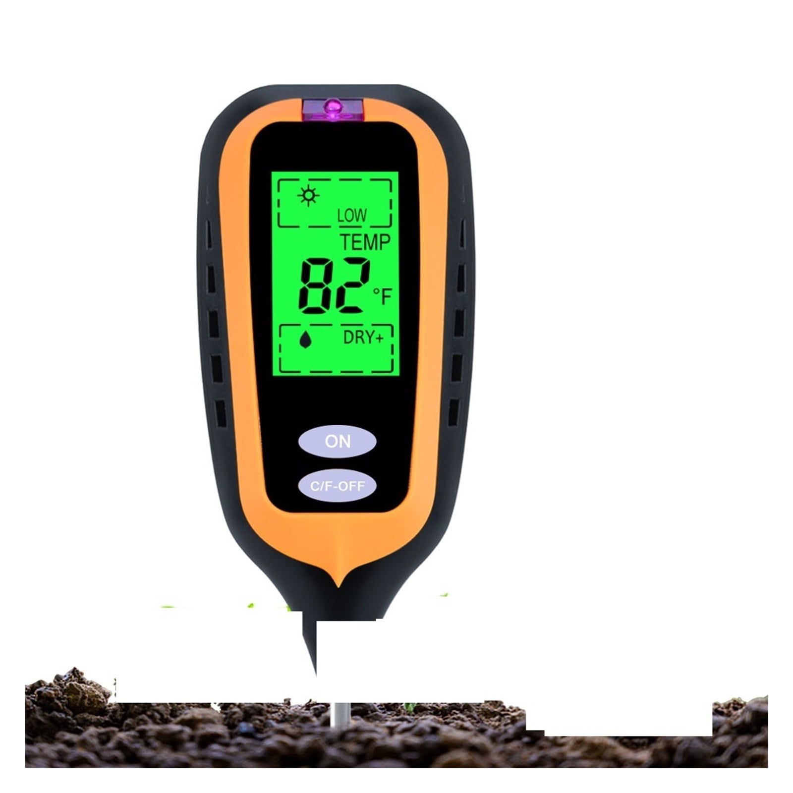 Digital 4 In 1 Soil PH Meter Moisture Sunlight Temperature Tester ...